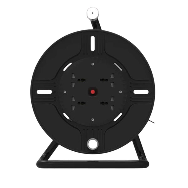 25 Meters Cable Reel Power Supply Extension Roll 4 Universal Sockets ...
