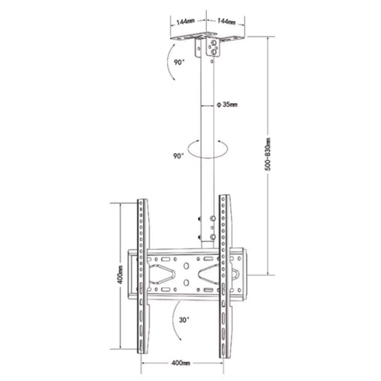 LCD LED Plasma TV Mounts & Stands VESA standards all sizes tilt swivel ...