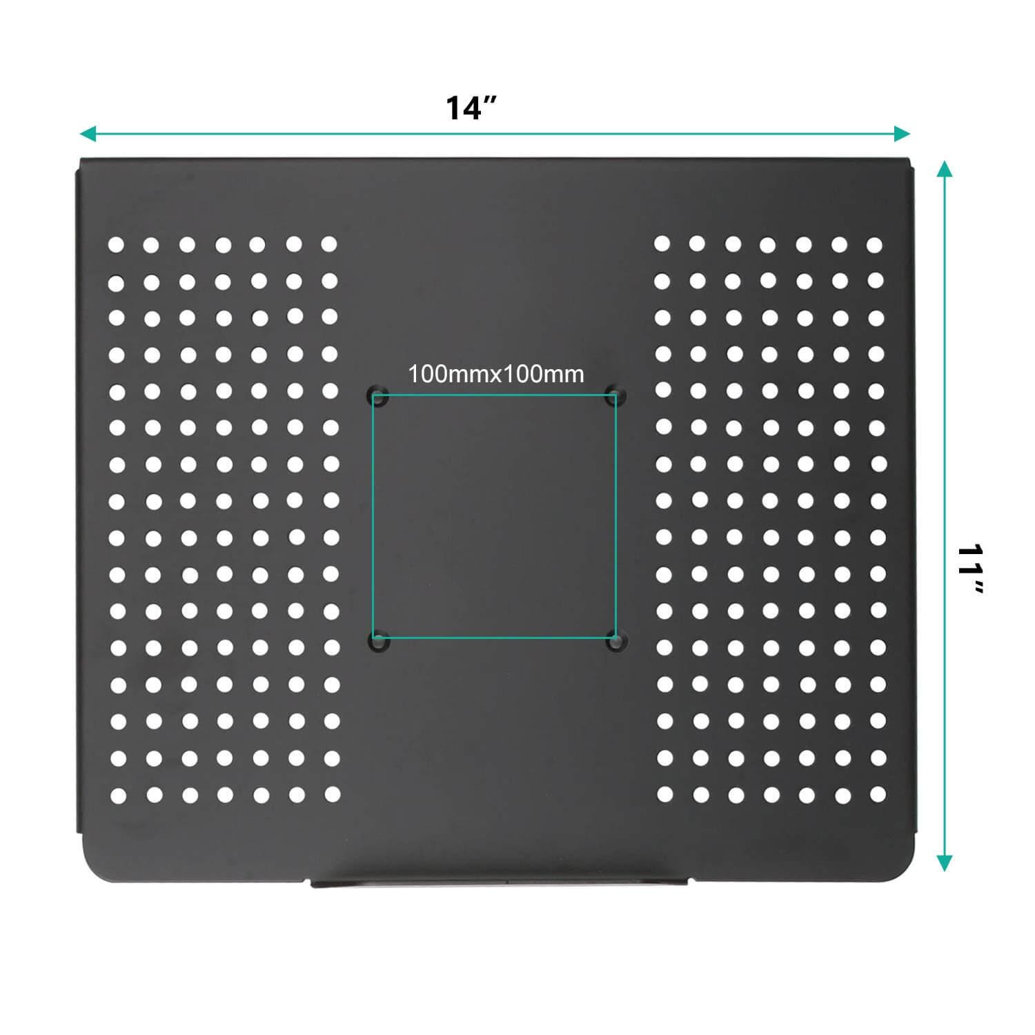 13 14 15.6 inch Laptop Tray VESA Attachable 100x100mm for Monitor Arms ...