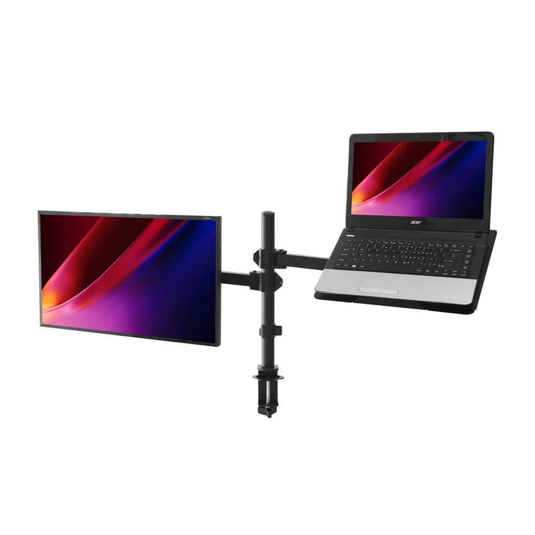 13 to 27 inch Dual Monitor & Laptop Arm Stand Adjustable Mount Stand ...