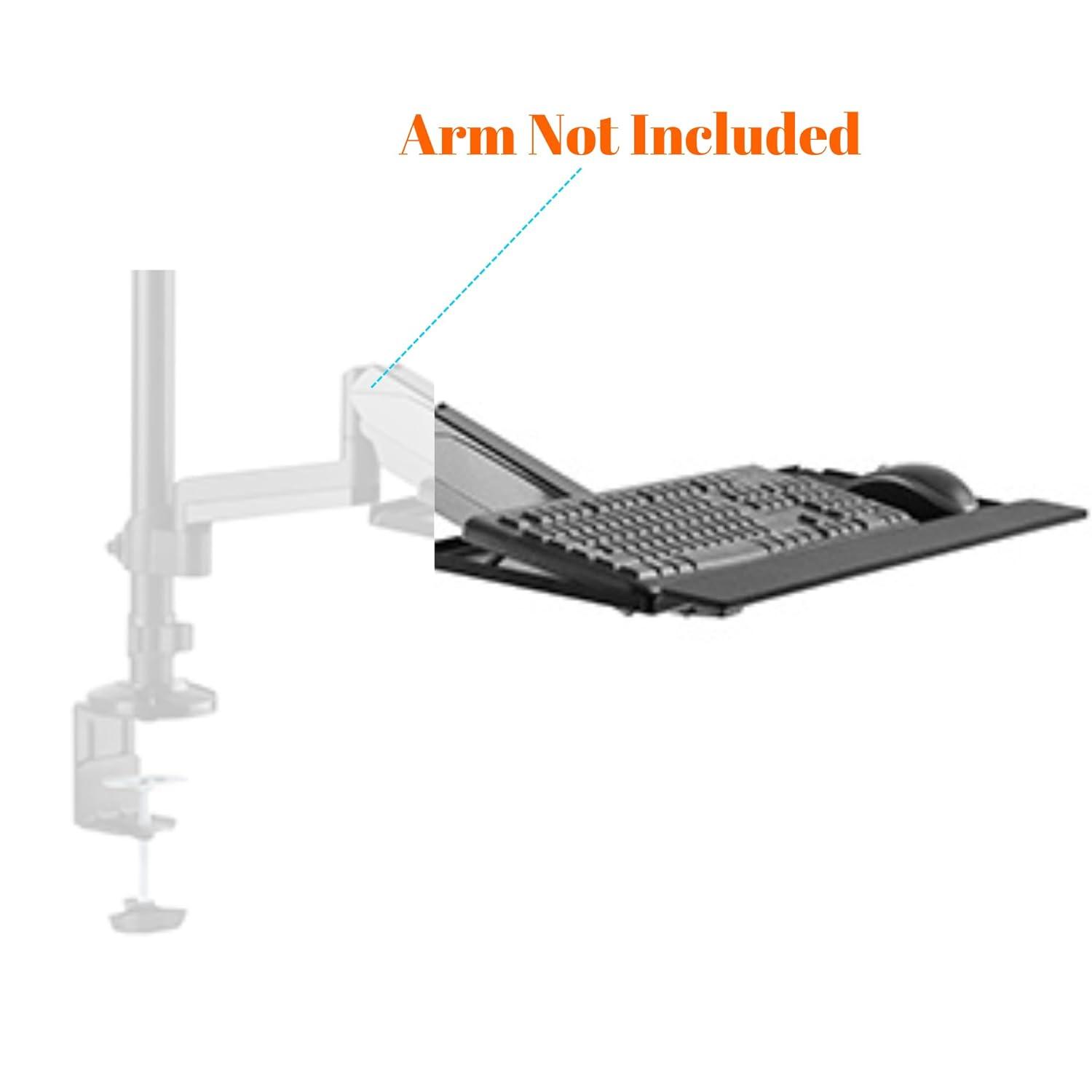 Keyboard VESA Mount with Large Mouse Pad for Comfort and Productivity ...
