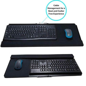 Keyboard VESA Mount with Large Mouse Pad for Comfort and Productivity ...